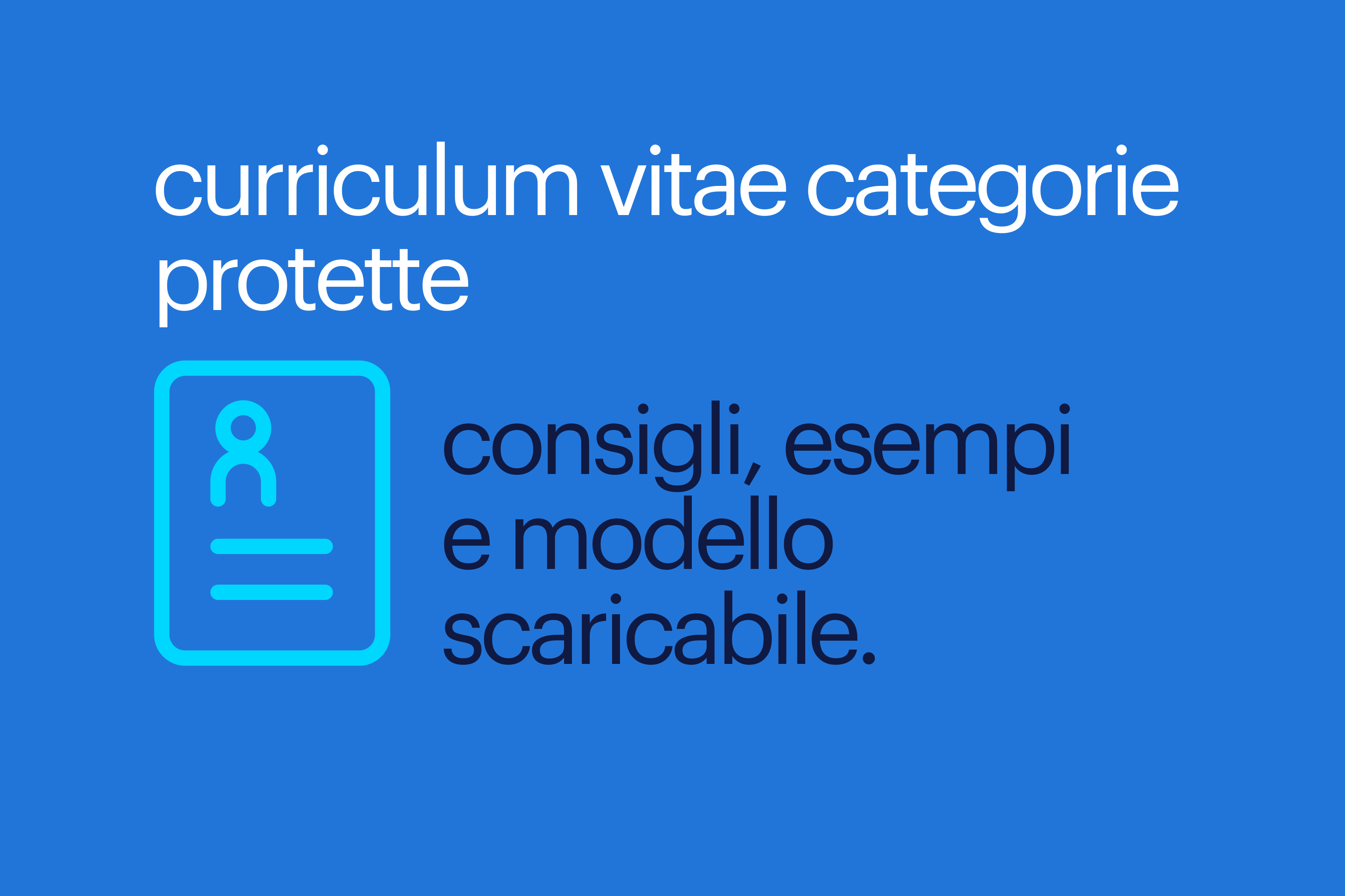 Curriculum vitae categorie protette | Randstad Italia
